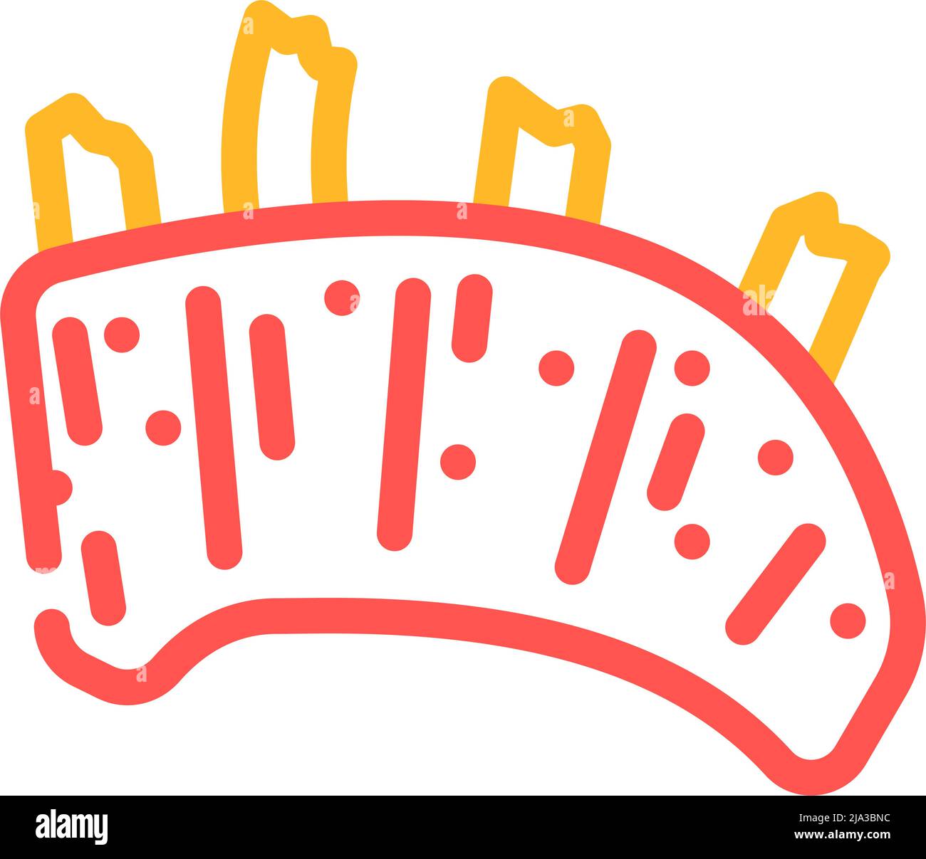 meat cube color icon vector illustration Stock Vector Image & Art - Alamy