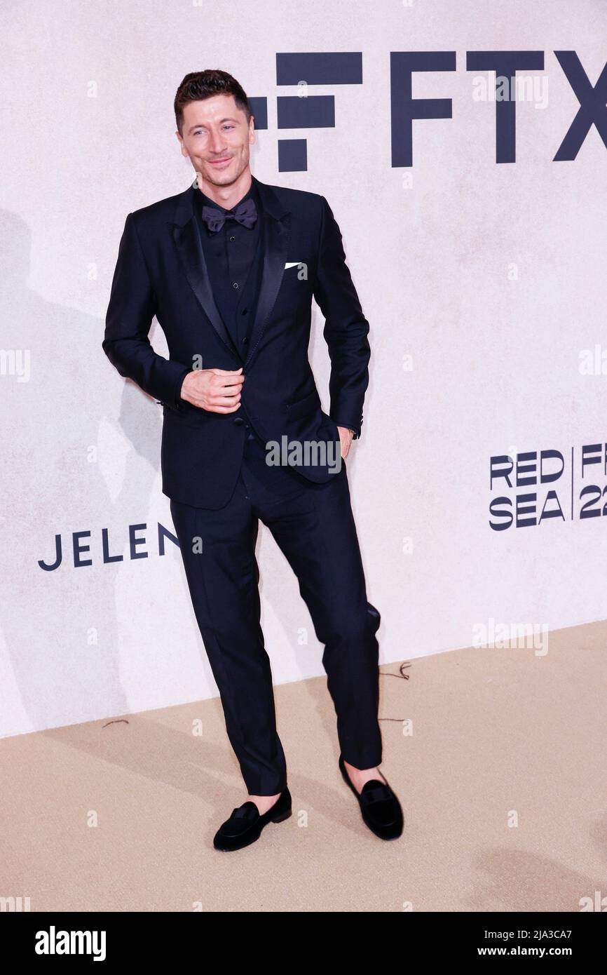 Cannes, France, May 26, 2022. Robert Lewandowski attending amfAR Gala ...