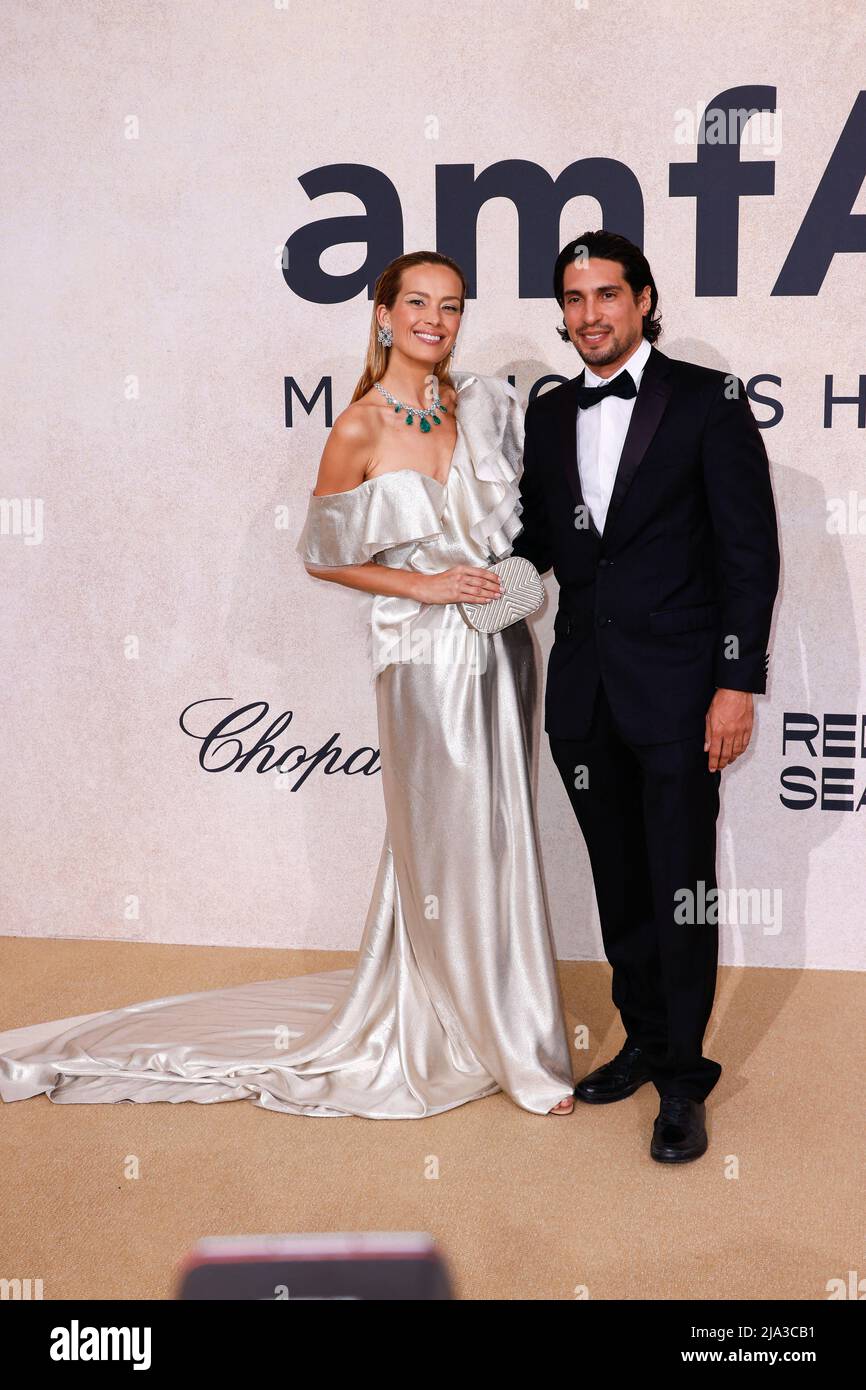 Cannes, France, May 26, 2022. Benjamin Larretche, Petra Nemcova ...
