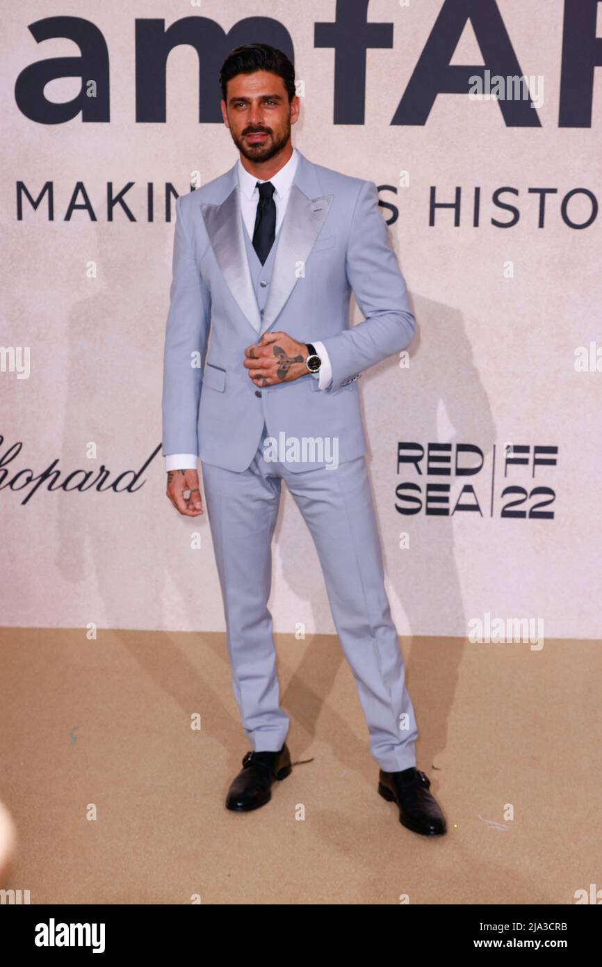 Cannes, France, May 26, 2022. Michele Marrone attending amfAR Gala ...