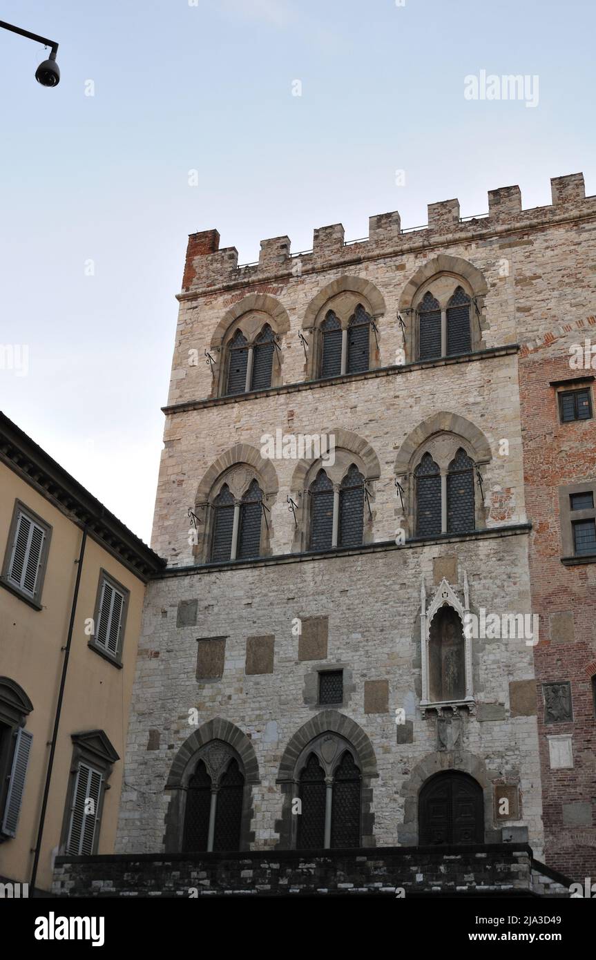 Prato, Tuscany. Palazzo Pretorio. Palazzo Pretorio is the ancient ...