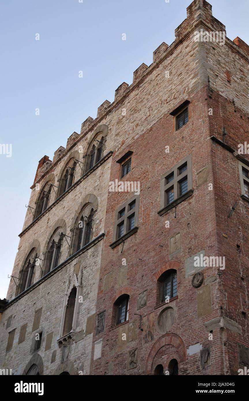Prato, Tuscany. Palazzo Pretorio. Palazzo Pretorio is the ancient ...