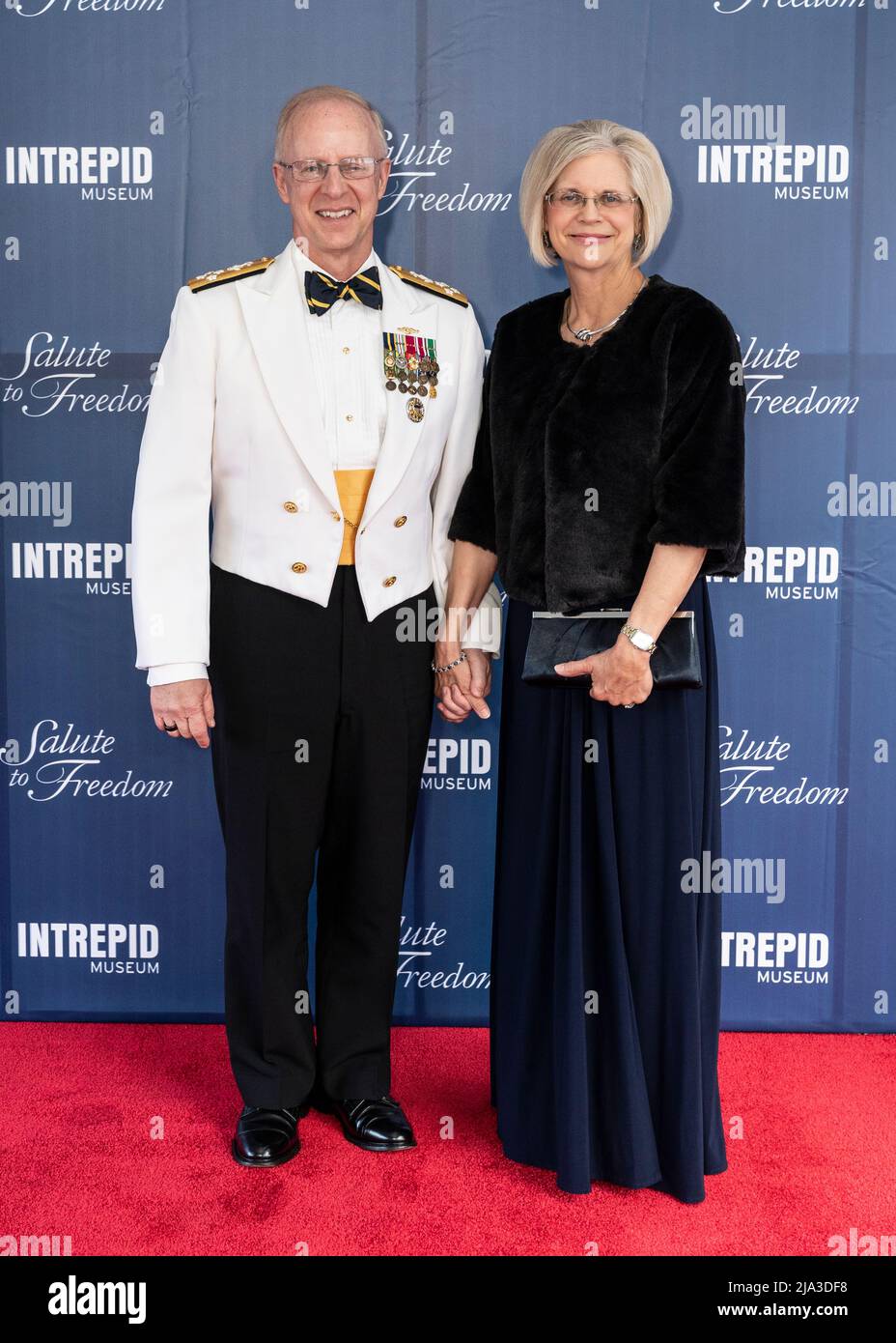 New York, NY - May 26, 2022: Admiral Daryl Caudle (L) attends Salute to ...