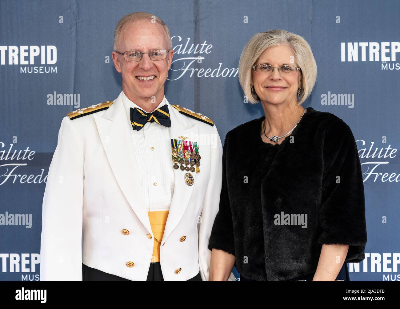 New York, NY - May 26, 2022: Admiral Daryl Caudle (L) attends Salute to ...
