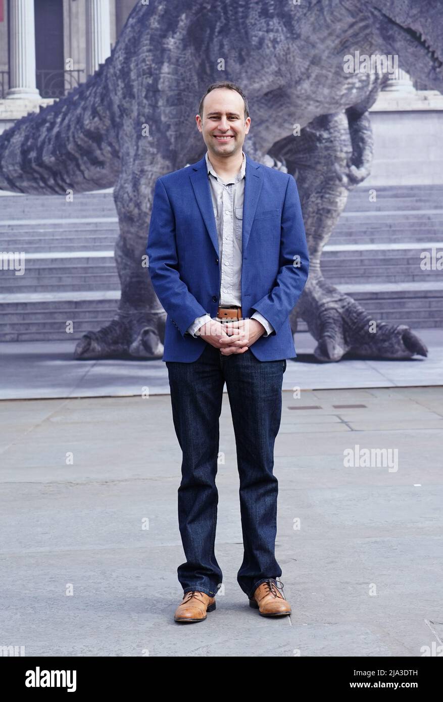Steve Brusatte attends a photocall for Jurassic World Dominion at ...