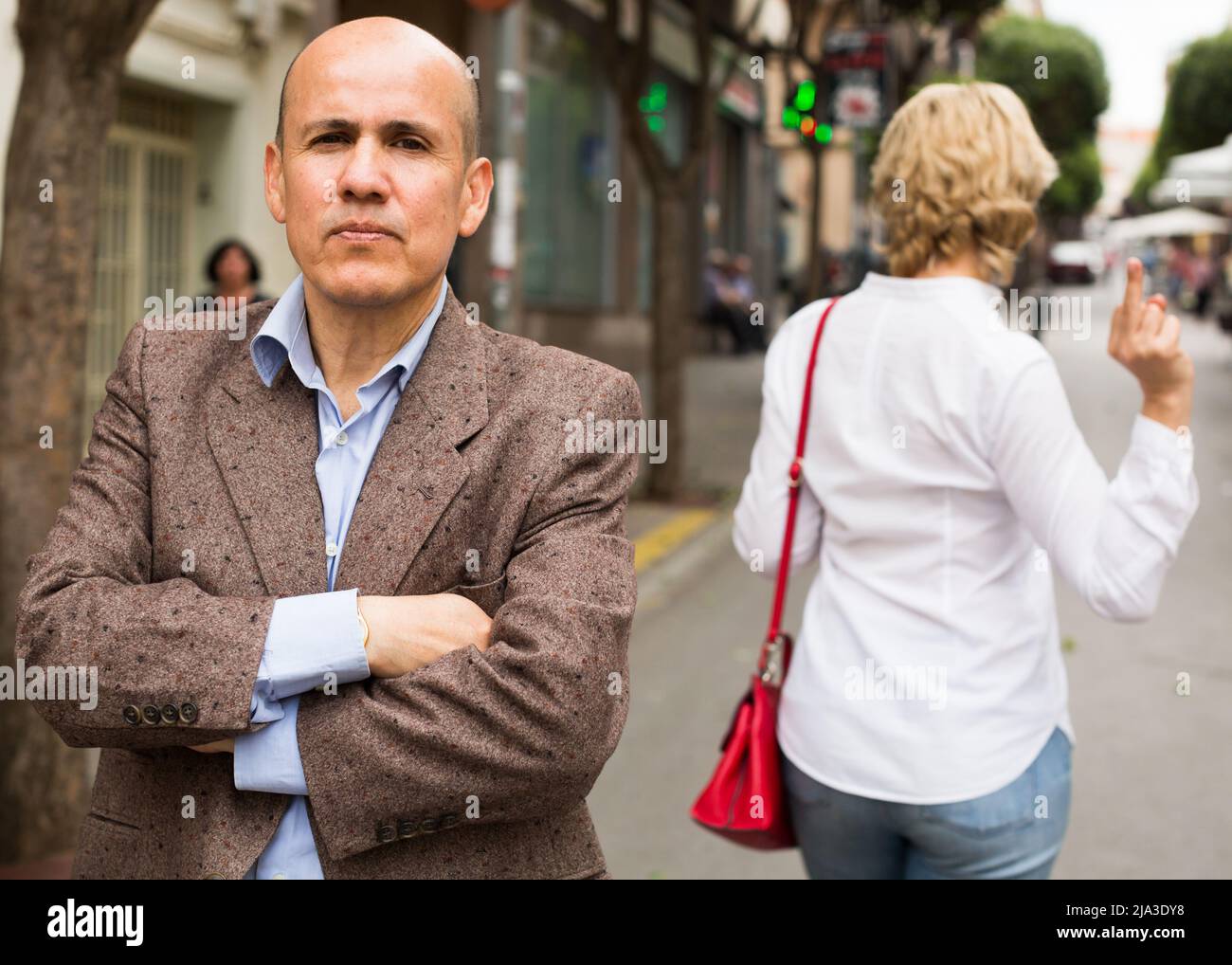 angry man outdoors Stock Photo - Alamy