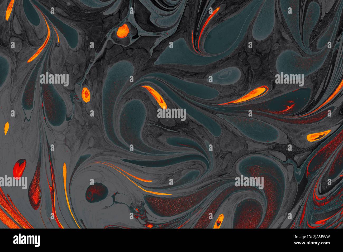 Abstract ebru cover art. Floral Ebru marbling texture background design ...