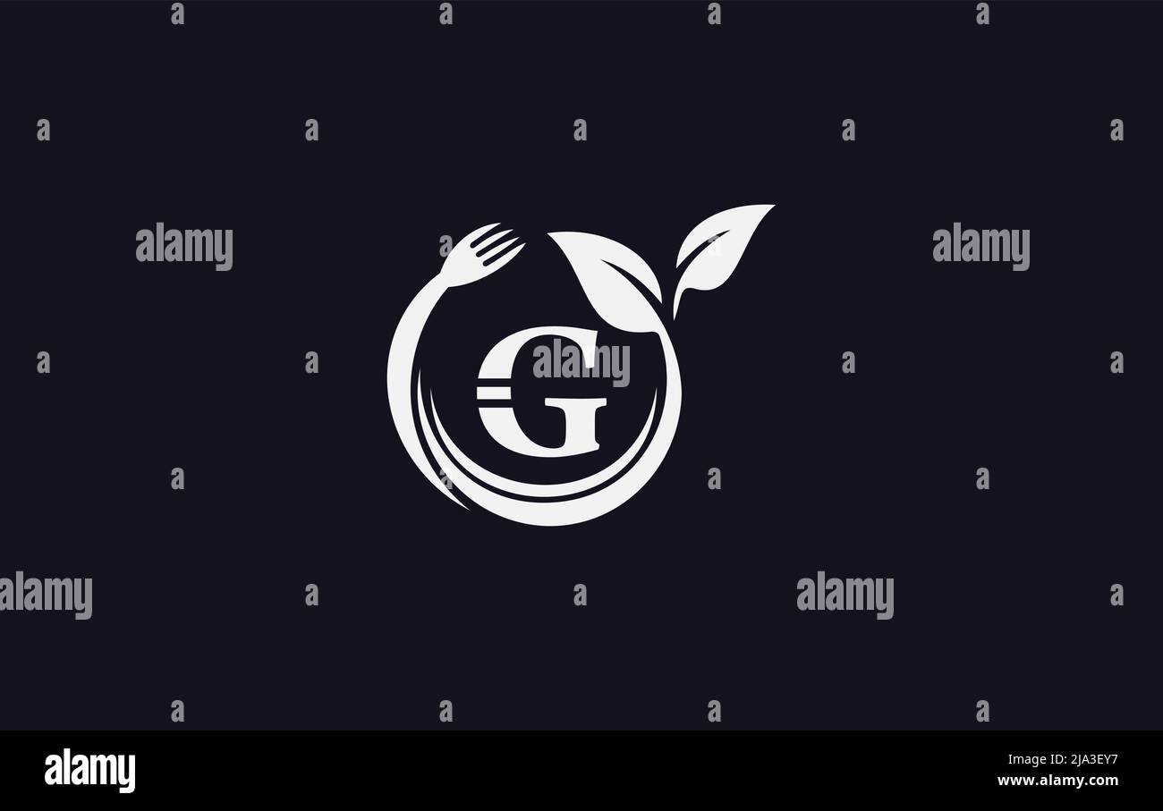 Pure nature and healthy logo design vector with alphabets for food and ...