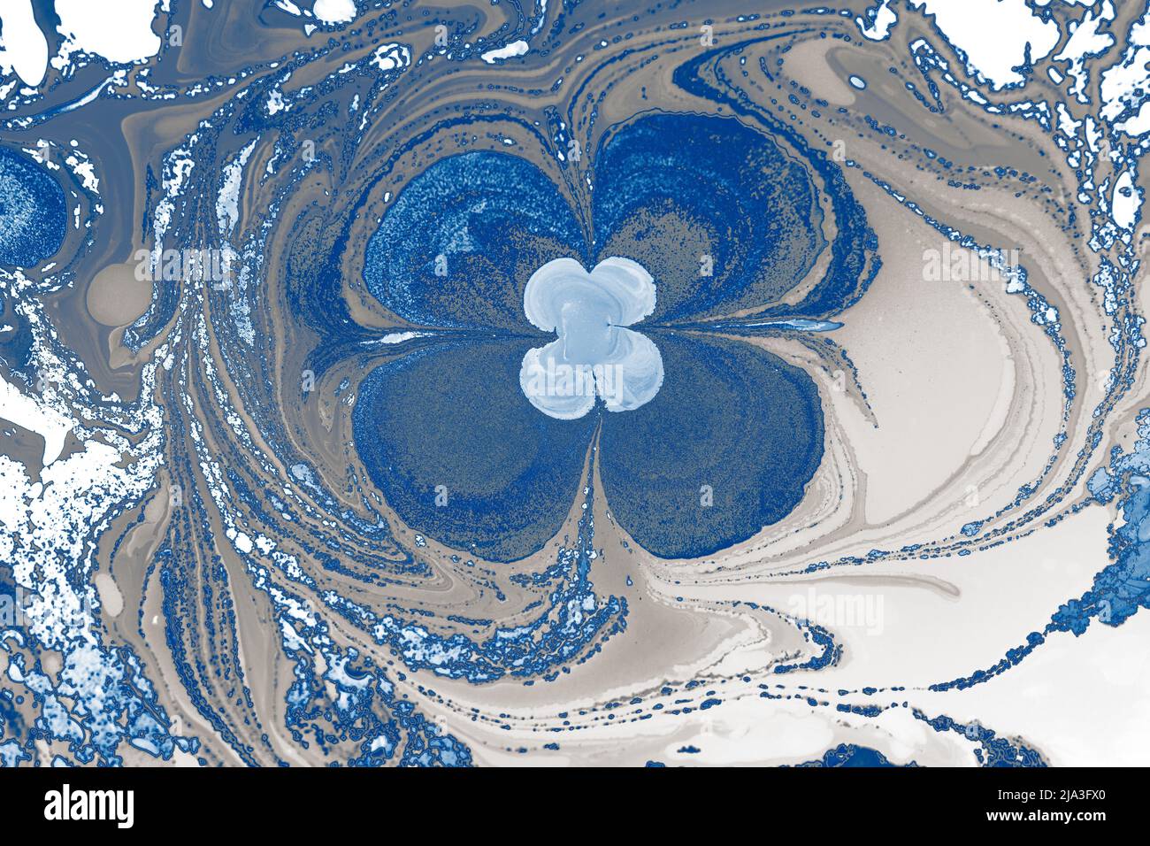 Abstract ebru cover art. Floral Ebru marbling texture background design ...