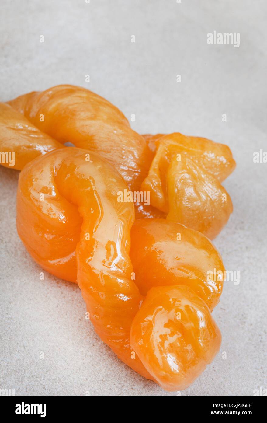 Delicious, golden, syrup drenched South African traditional koeksisters ...