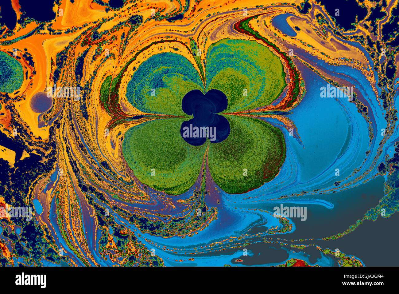 Abstract ebru cover art. Floral Ebru marbling texture background design ...