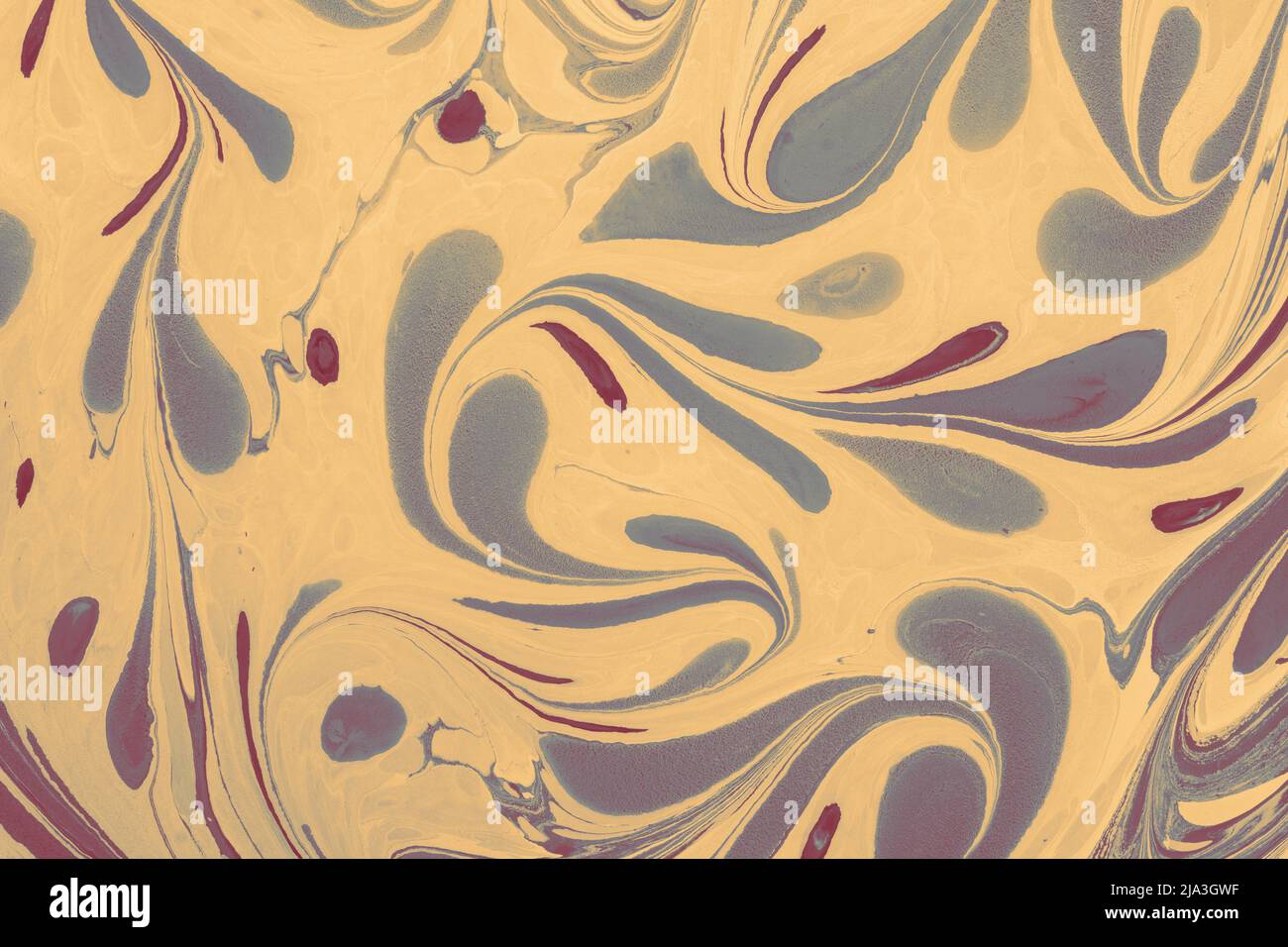 Abstract ebru cover art. Floral Ebru marbling texture background design ...