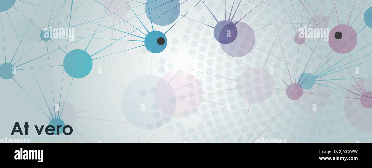 Vector connect lines and dots. Banner template for technology. Abstract ...