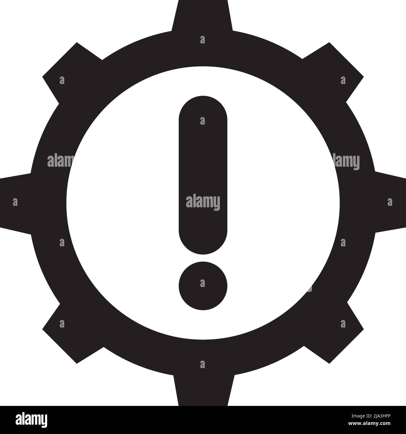 Technical problem icon on white background. system error symbol. system ...