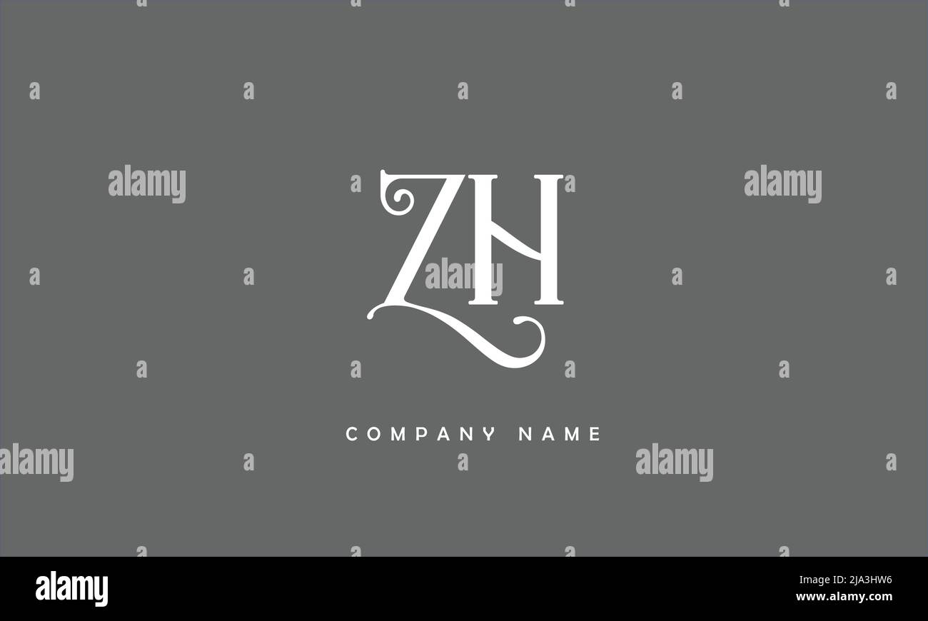 ZH, HZ Abstract Letters Logo Monogram Stock Vector Image & Art - Alamy