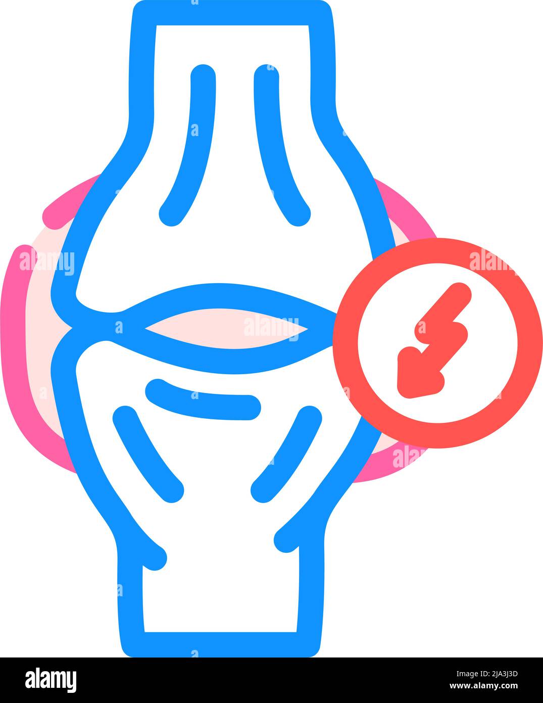 joint pain color icon vector illustration Stock Vector Image & Art - Alamy