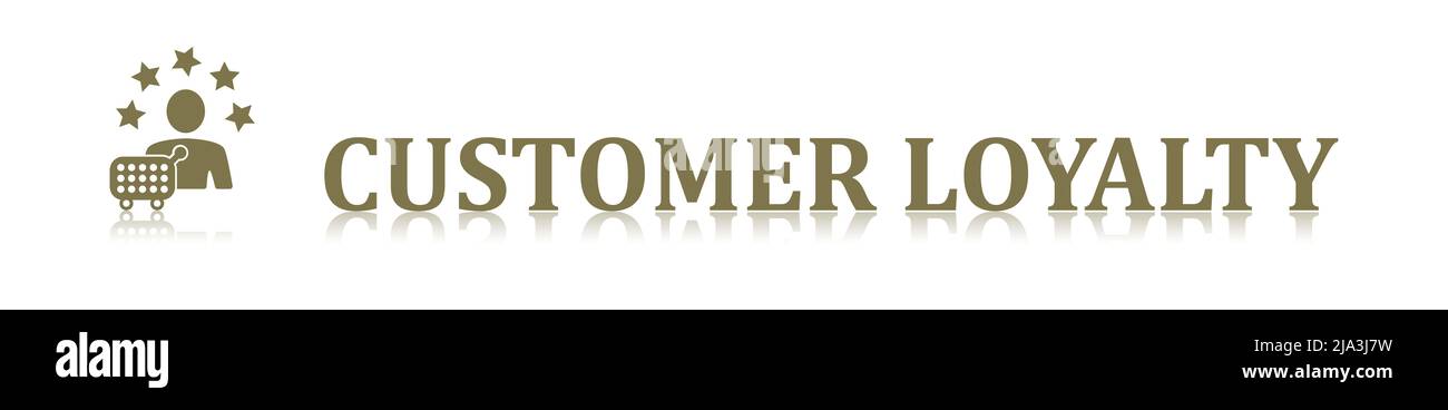 Illustration of a customer loyalty concept Stock Photo - Alamy