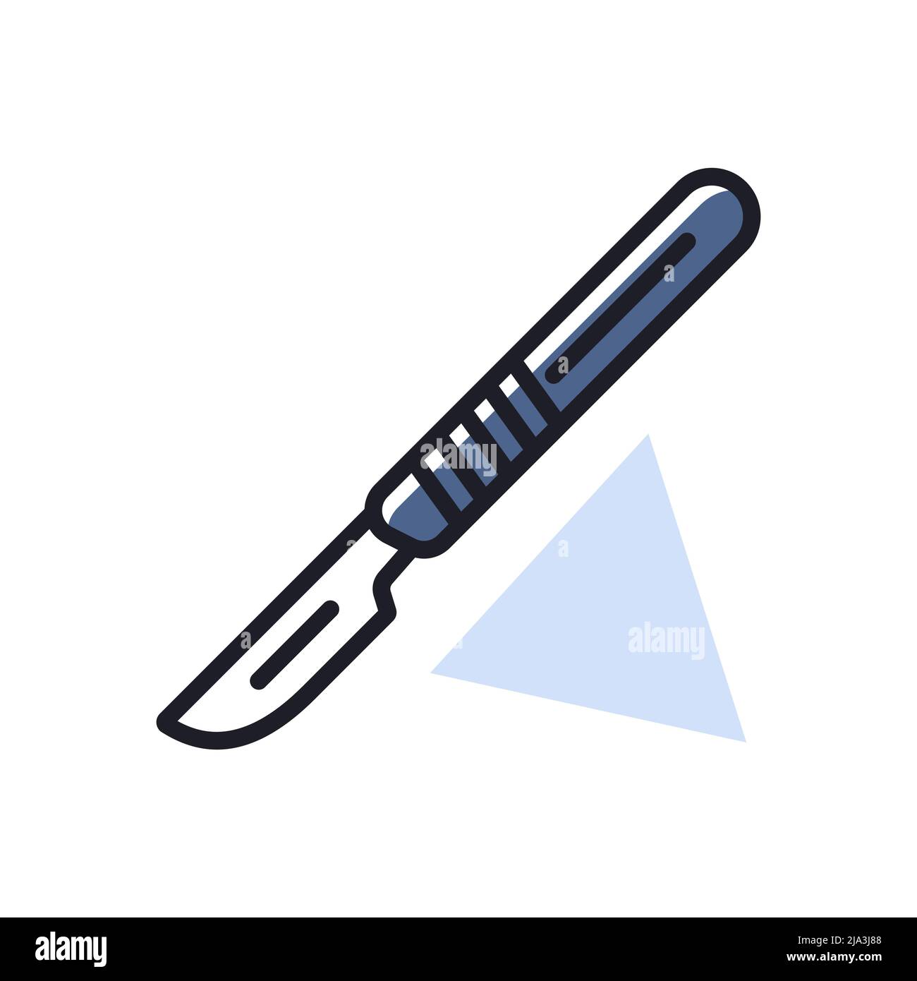 Surgical tools for operations scalpel vector isolated icon. Medicine ...