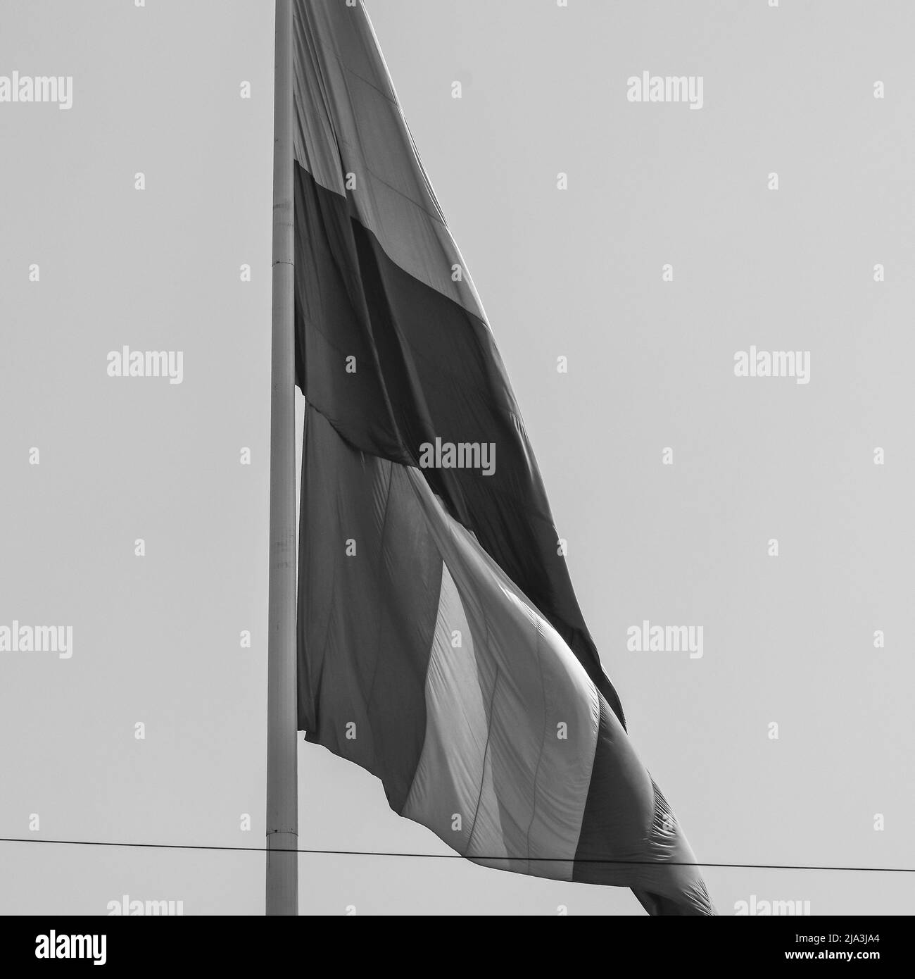 India flag flying at Connaught Place with pride in blue sky, India flag ...