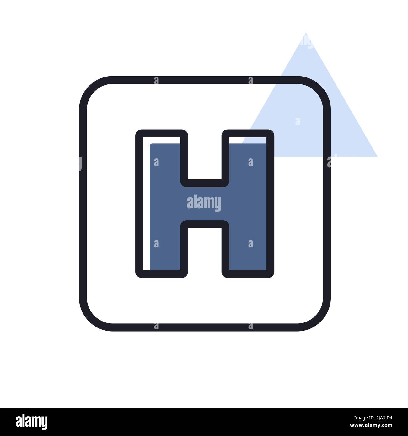 Hospital vector isolated icon. Medicine and healthcare, medical support ...