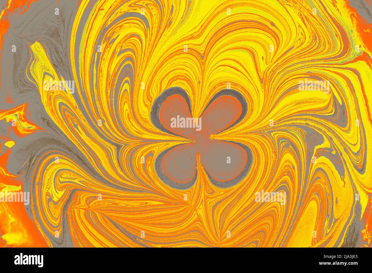 Abstract ebru cover art. Floral Ebru marbling texture background design ...