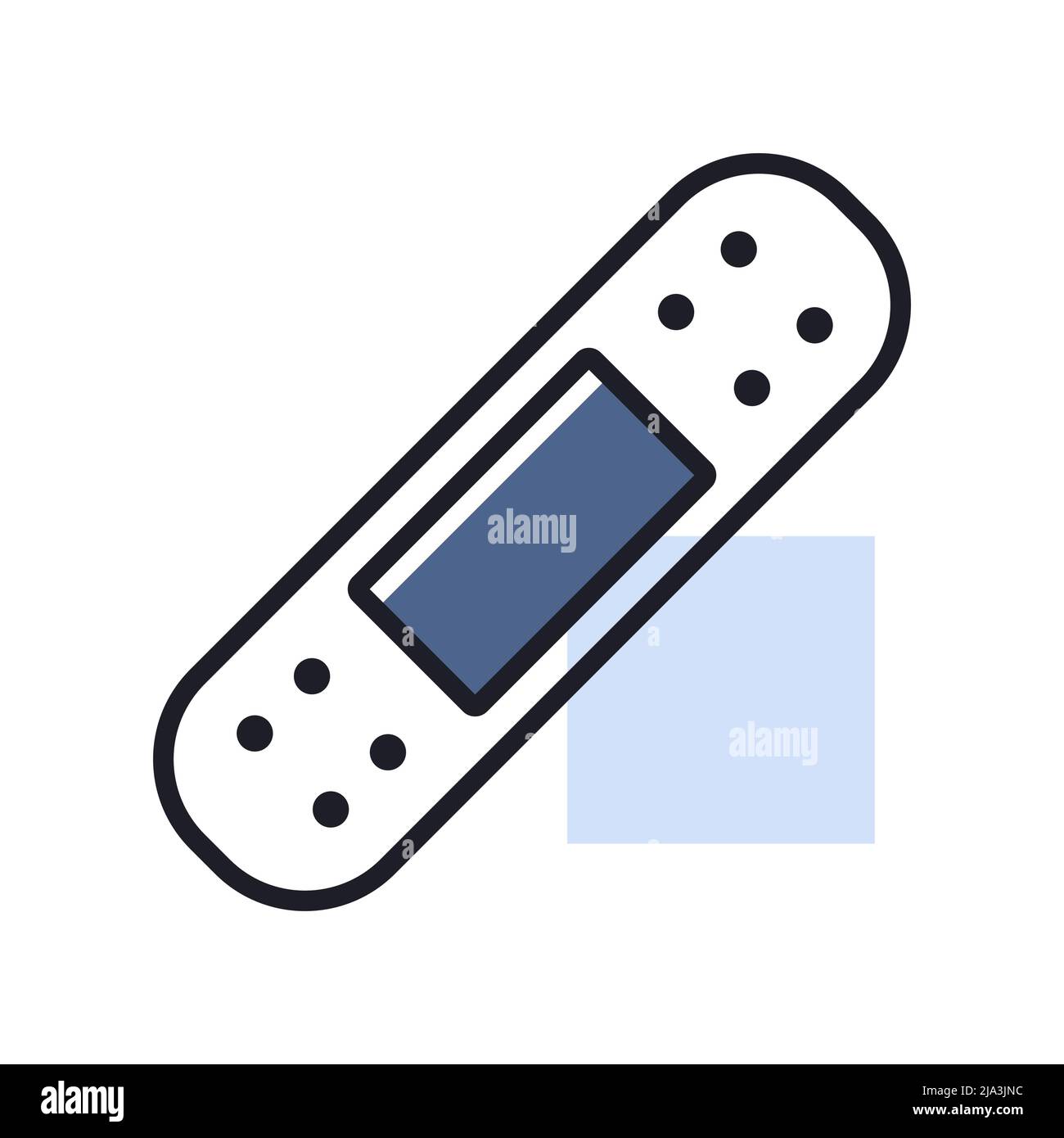 Adhesive plaster vector isolated icon. Medicine and healthcare, medical ...
