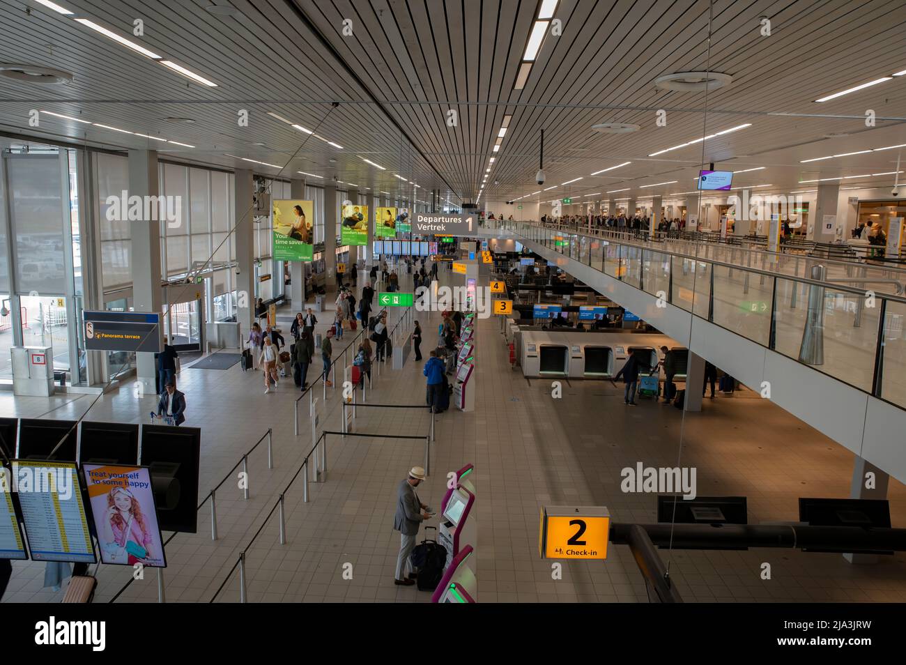 Hall Departures 1 At Schiphol Airport The Netherlands 26-5-2022 Stock ...
