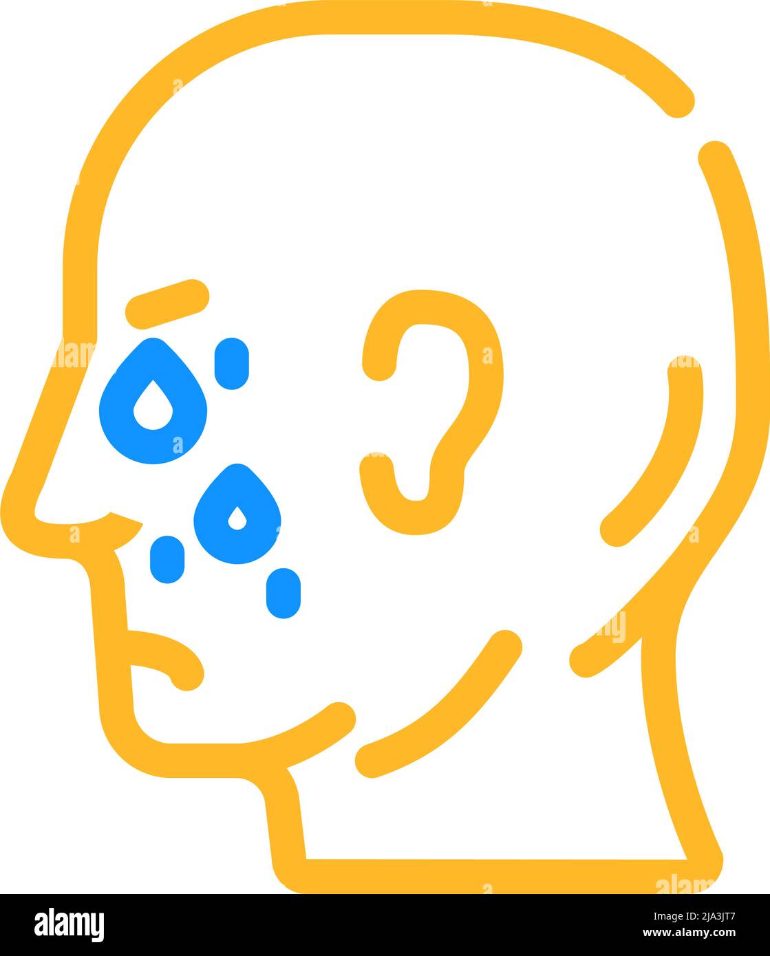 tears problem color icon vector illustration Stock Vector Image & Art ...