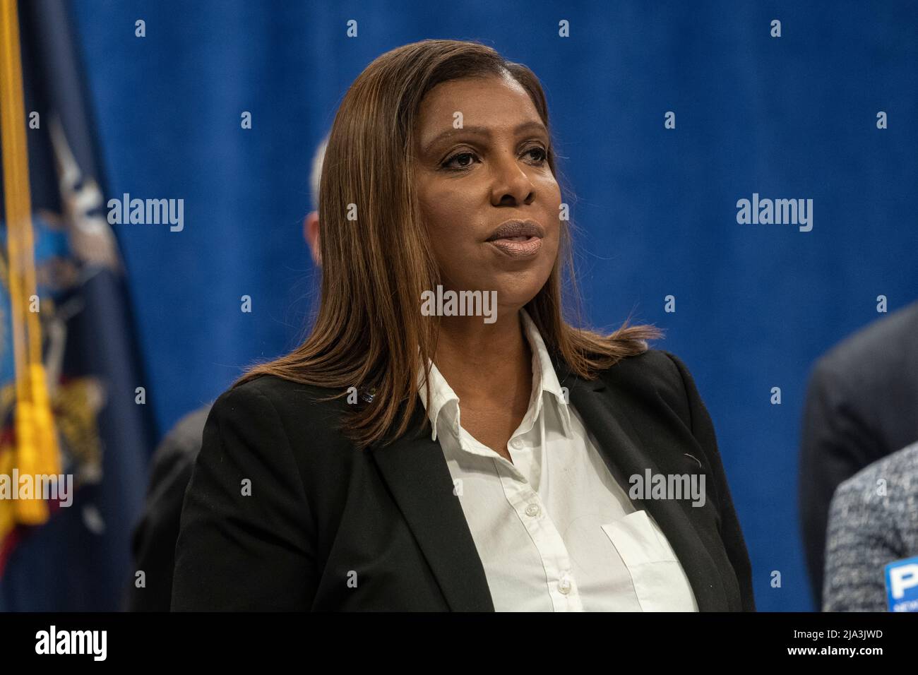 New York Ny May 26 2022 Attorney General Letitia James Speaks