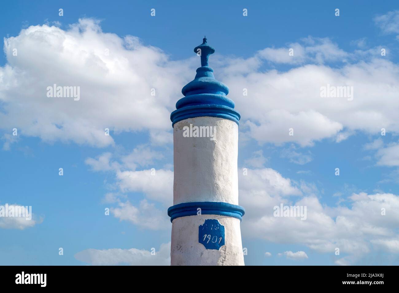 Close view of the typical traditional architecture of Algarve chimneys ...