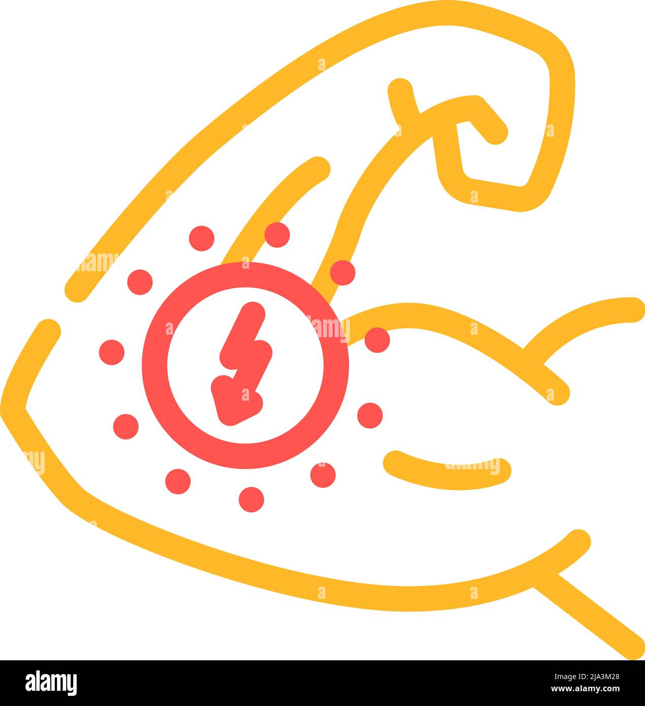 muscle pain color icon vector illustration Stock Vector Image & Art - Alamy