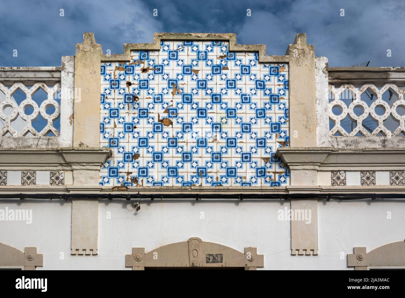 Typical architecture of Algarve rustic buildings with intricate designs ...