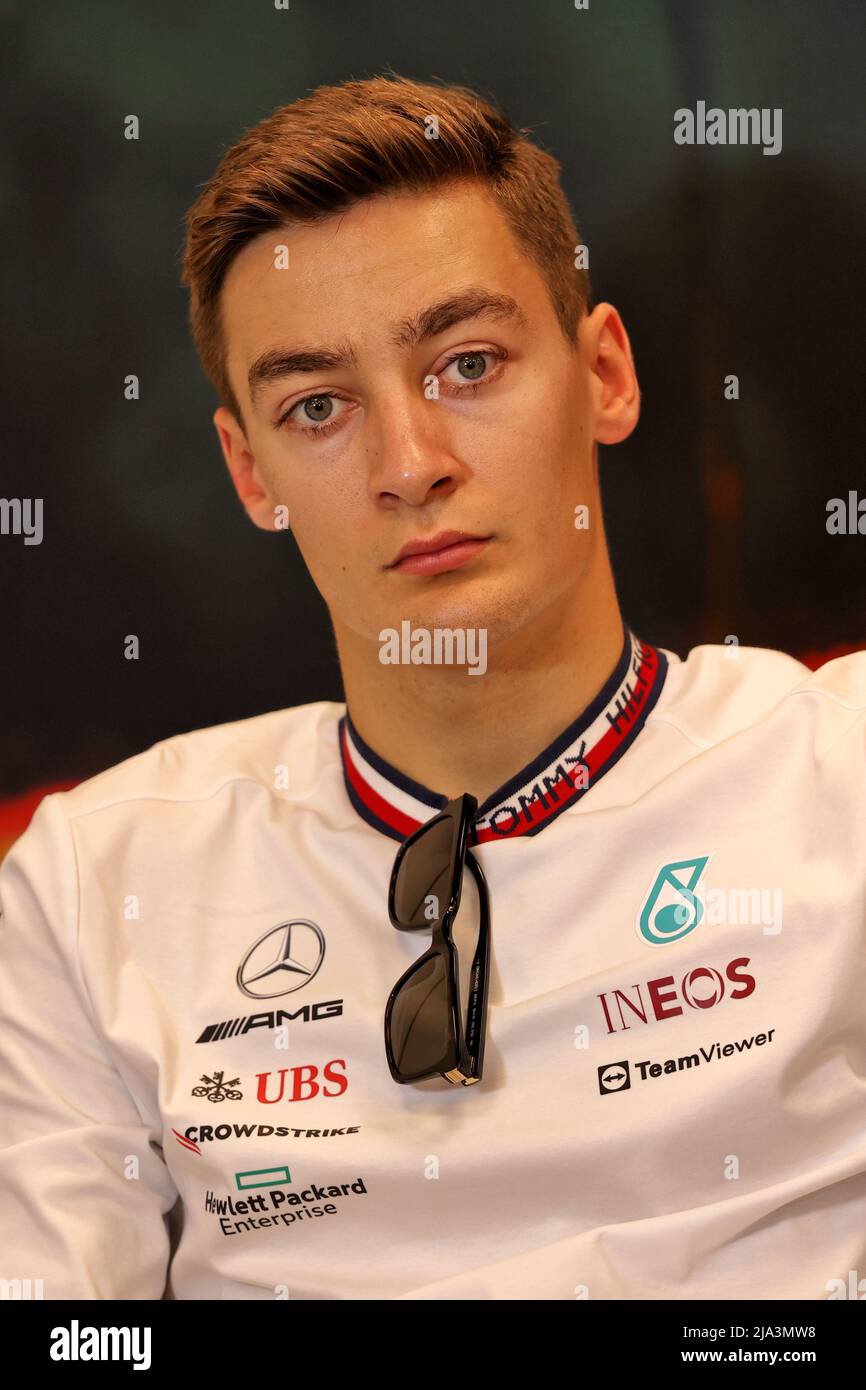 Monte Carlo, Monaco. 27th May, 2022. George Russell (GBR) Mercedes AMG ...