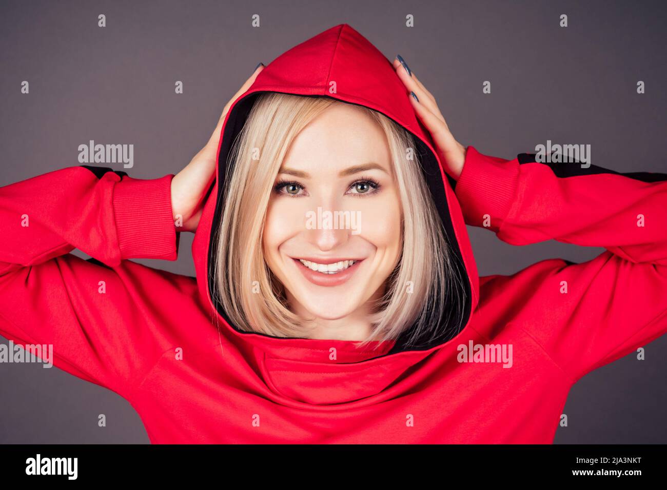 Put on hood hi-res stock photography and images - Alamy