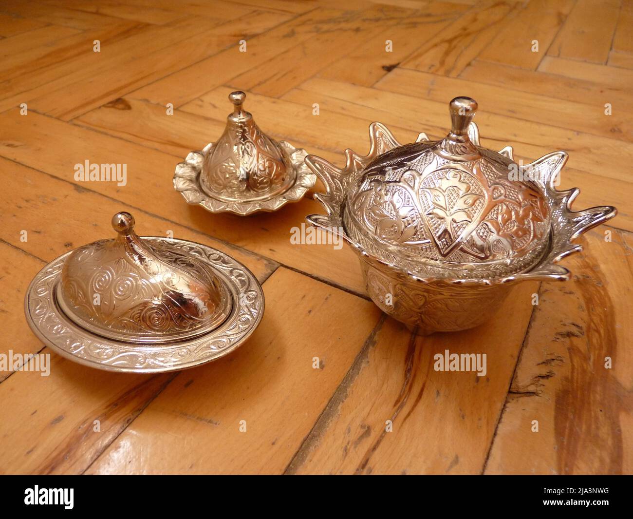 Turkish authentic metal plate Stock Photo - Alamy