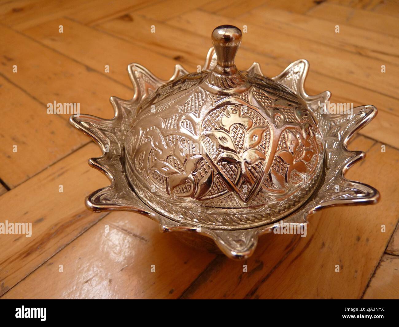 Turkish authentic metal plate Stock Photo - Alamy