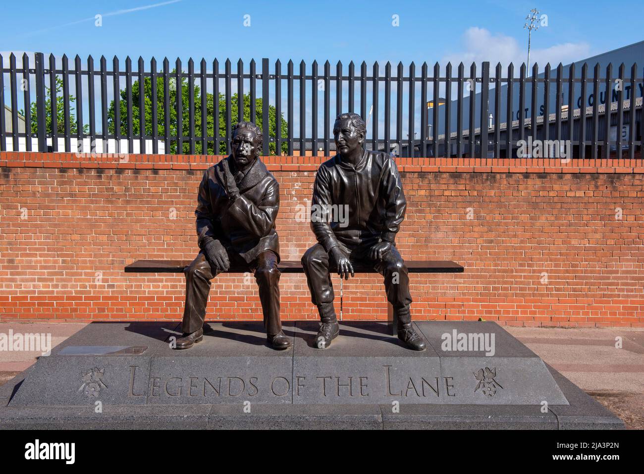 Legends of the Lane bronze statue outside Meadow Lane Football Stadium ...