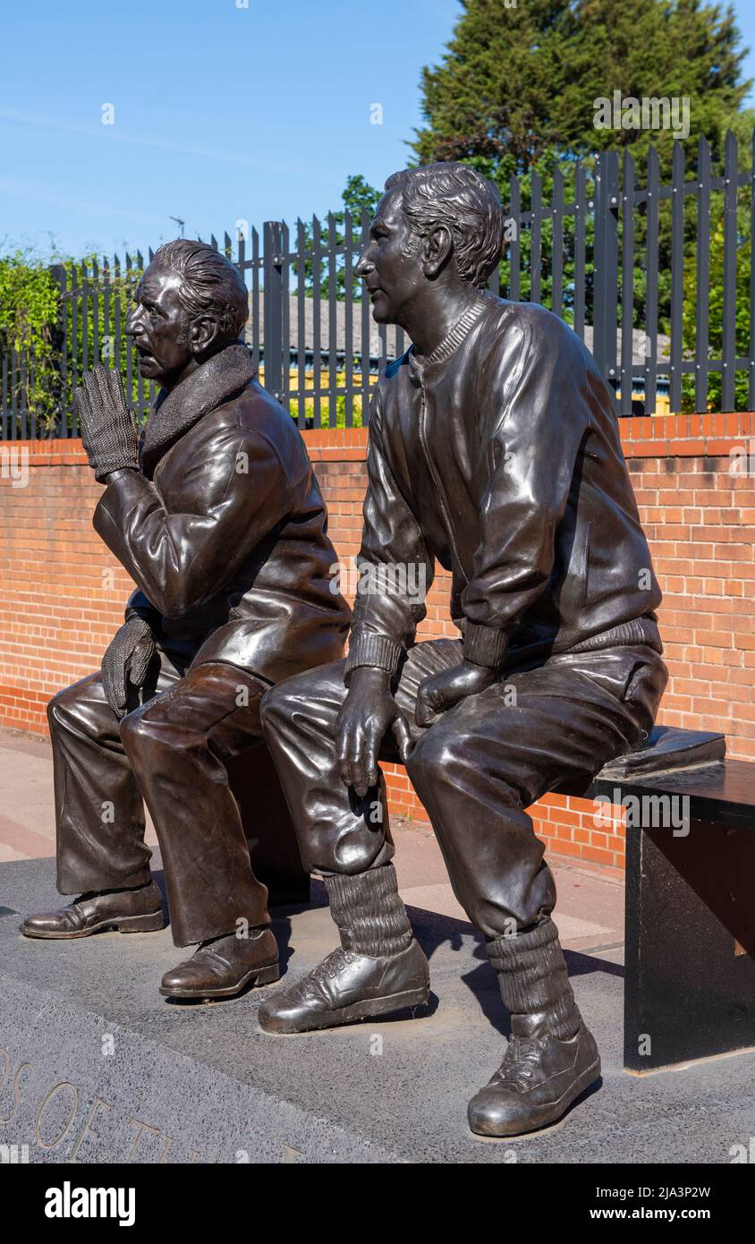 Legends of the Lane bronze statue outside Meadow Lane Football Stadium ...