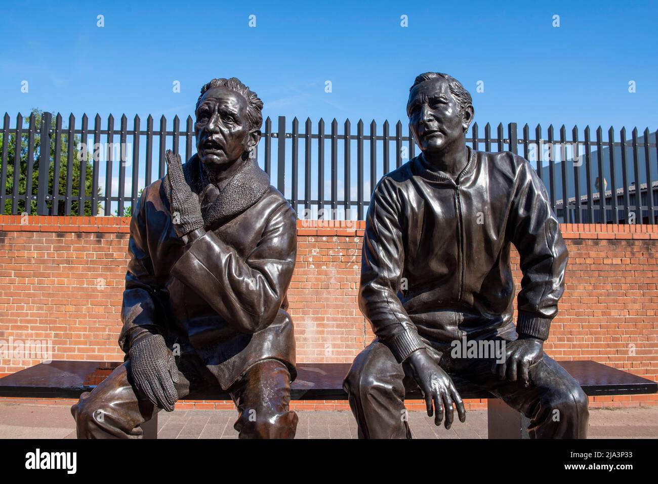 Legends of the Lane bronze statue outside Meadow Lane Football Stadium ...
