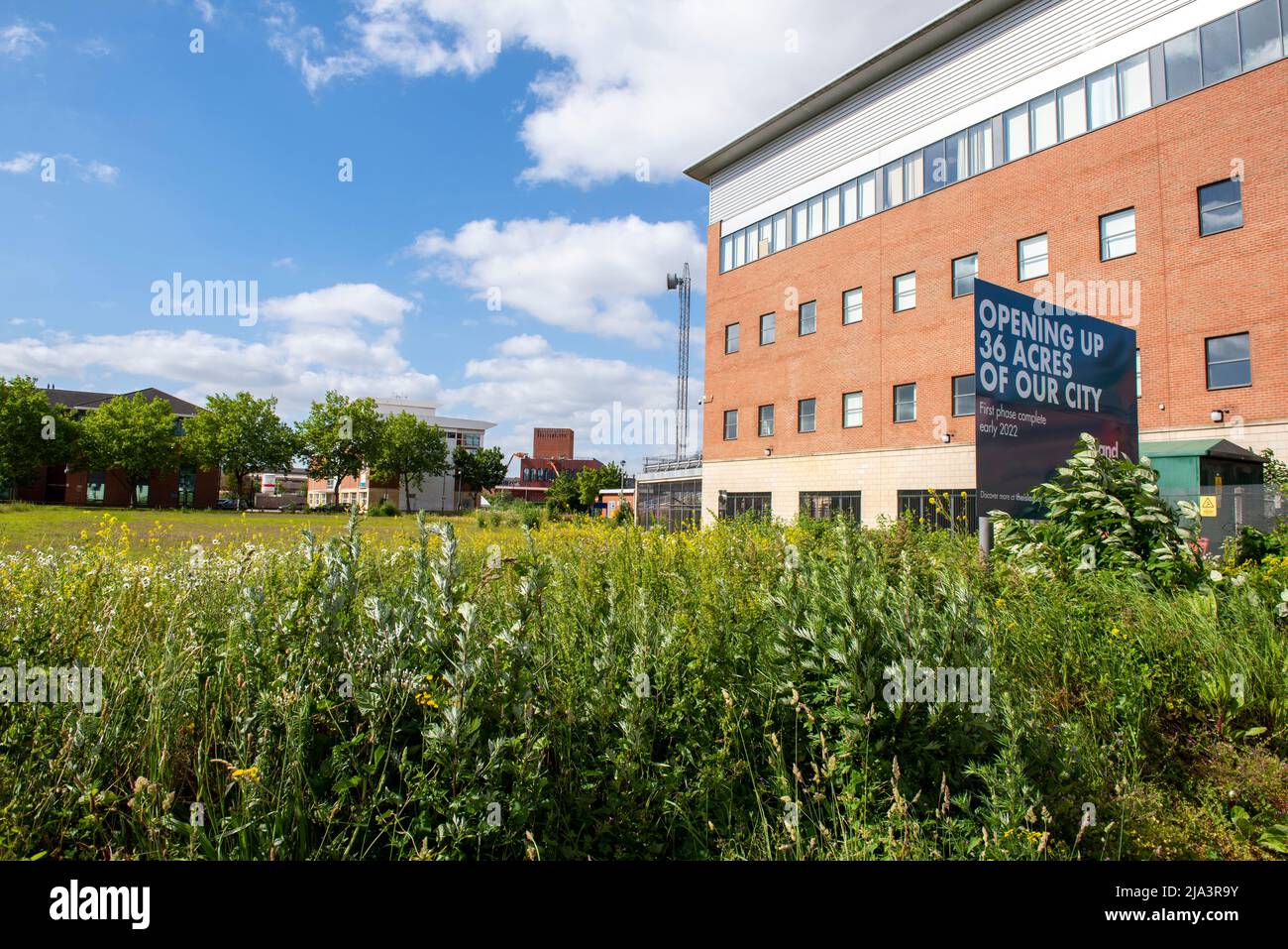 The Island Quarter site in Nottingham City, Nottinghamshire England UK ...
