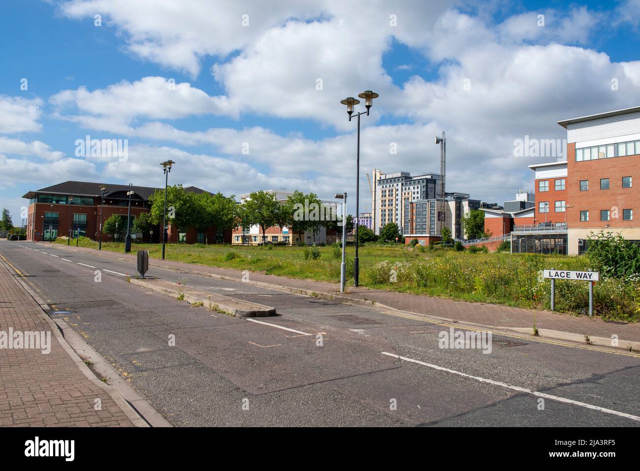 The Island Quarter site in Nottingham City, Nottinghamshire England UK ...