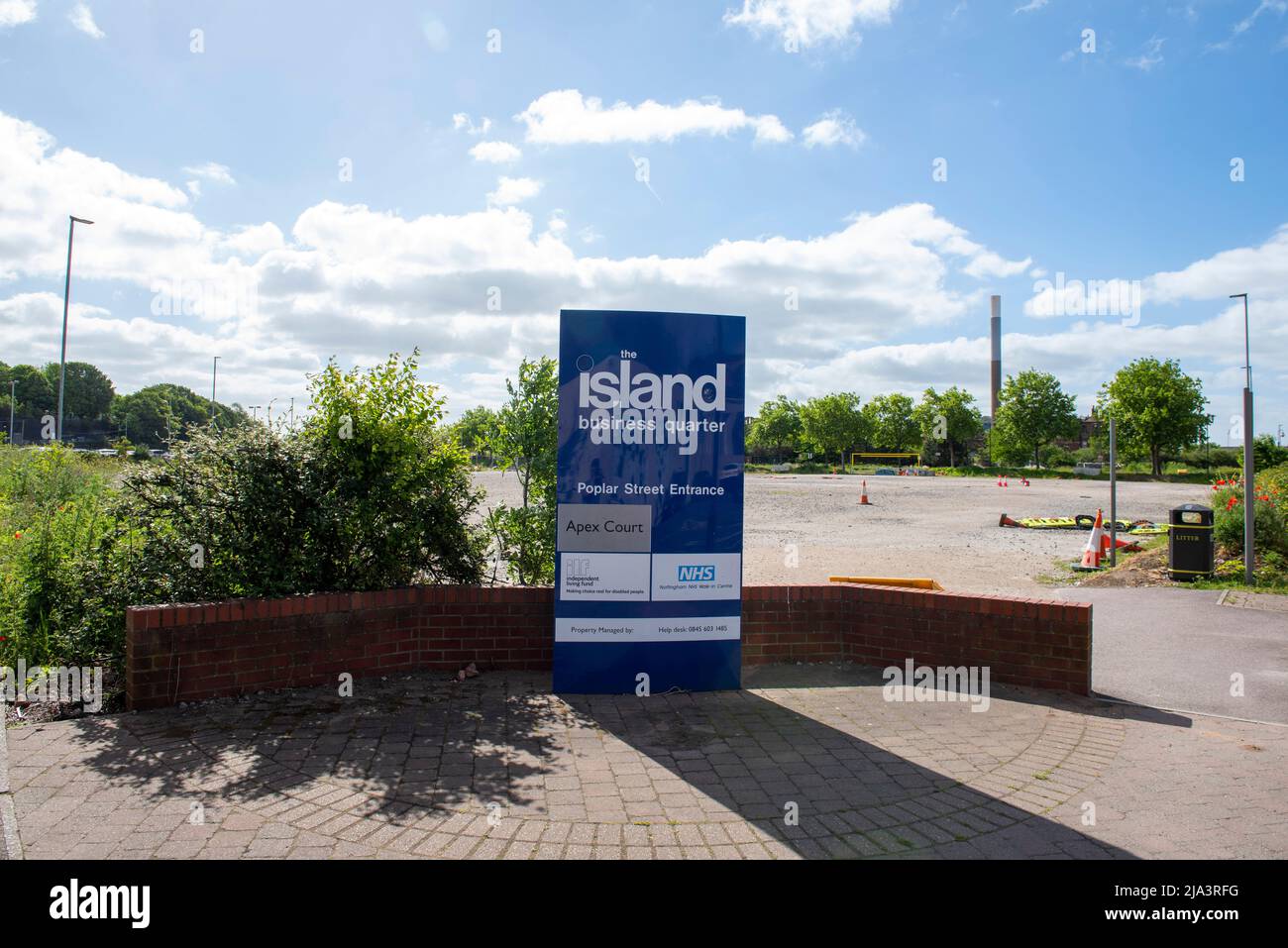 The Island Quarter site in Nottingham City, Nottinghamshire England UK ...