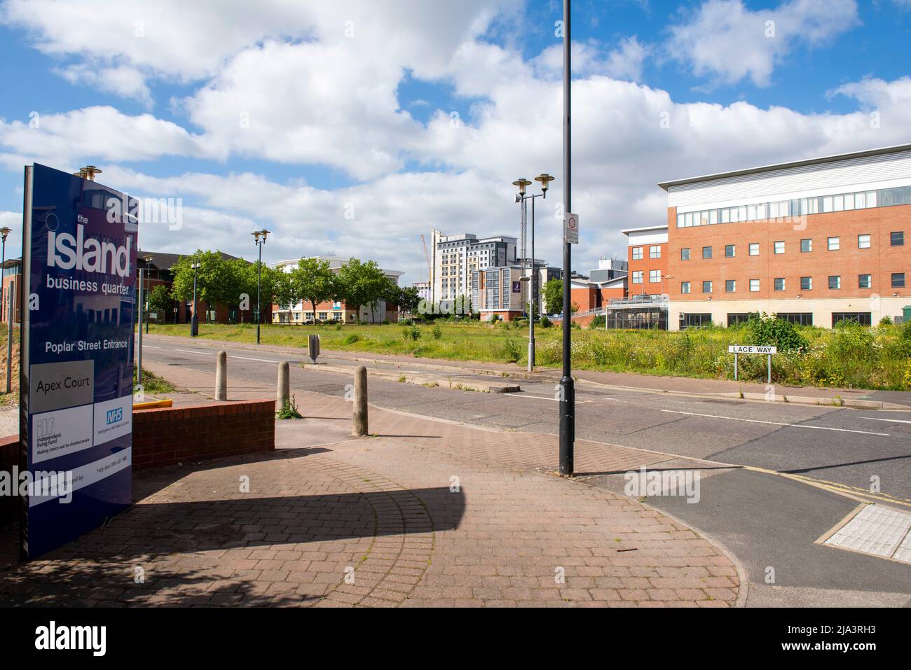 The Island Quarter site in Nottingham City, Nottinghamshire England UK ...