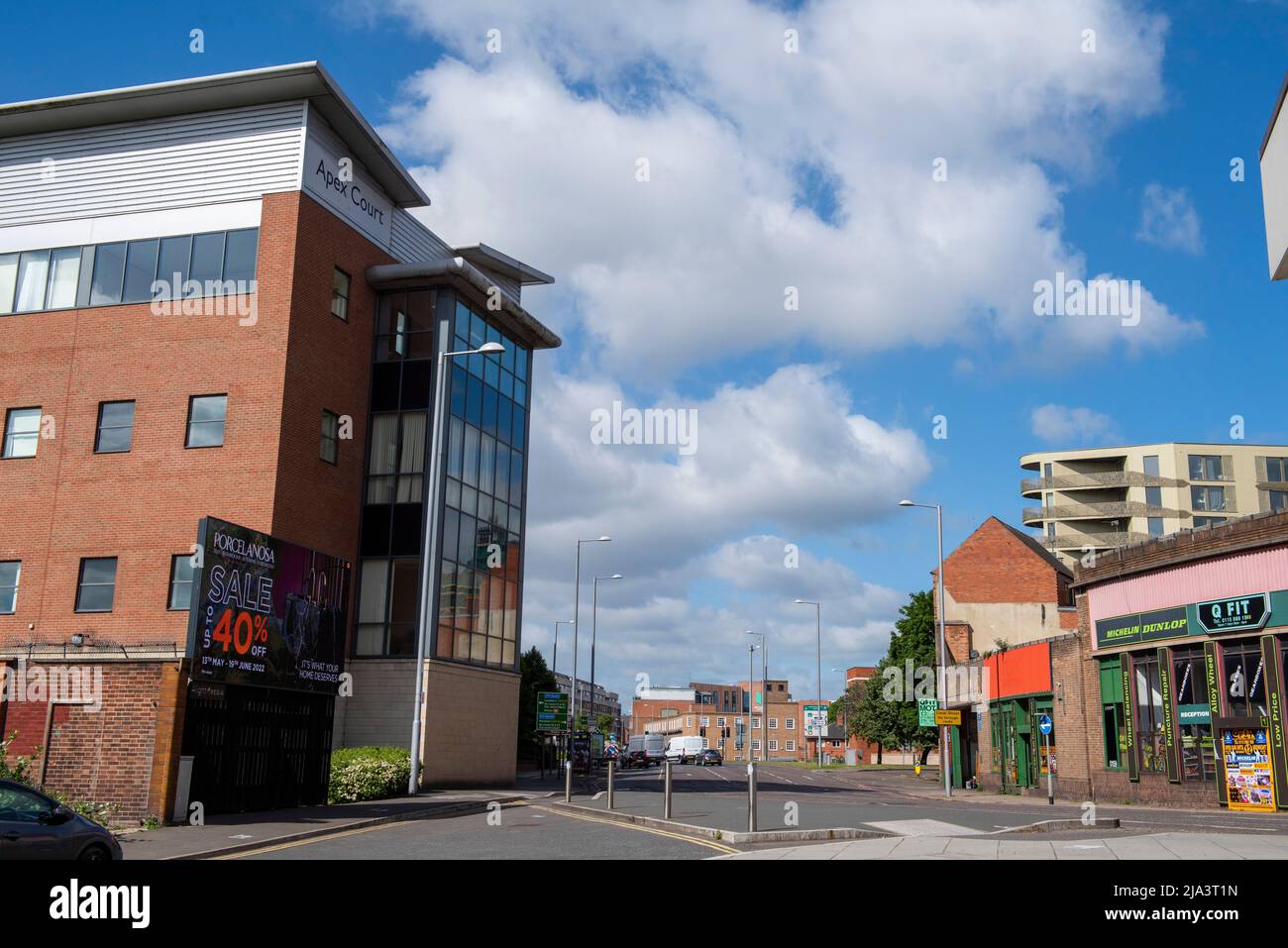 The Island Quarter site in Nottingham City, Nottinghamshire England UK ...