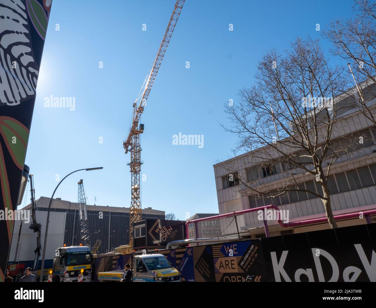 Berlin, Germany - March 22, 2022: View of the Charlottenburg district ...