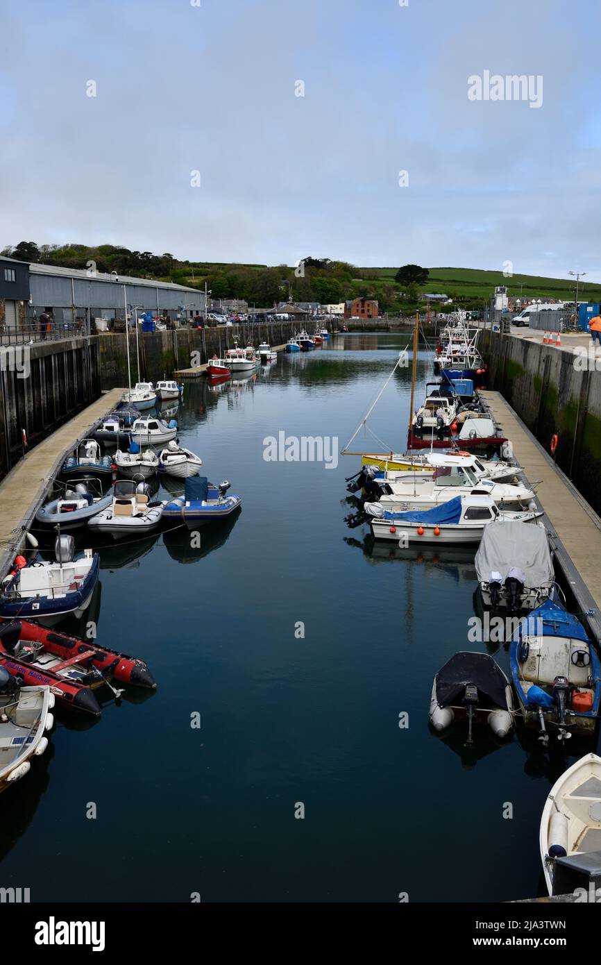 Padstow Harbour with the Tide in Cornwall England uk Stock Photo - Alamy