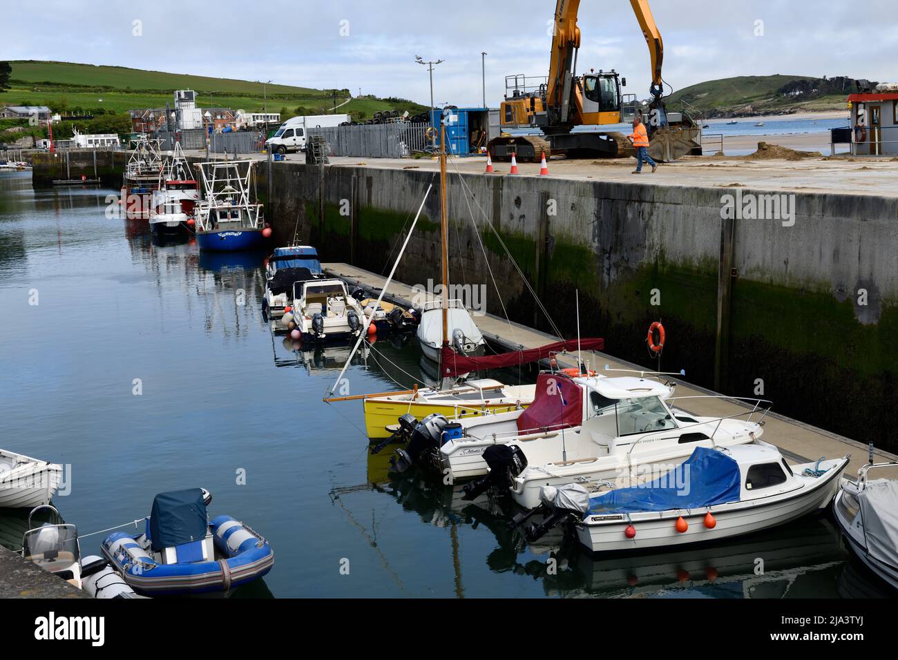 Padstow Harbour with the Tide in Cornwall England uk Stock Photo - Alamy