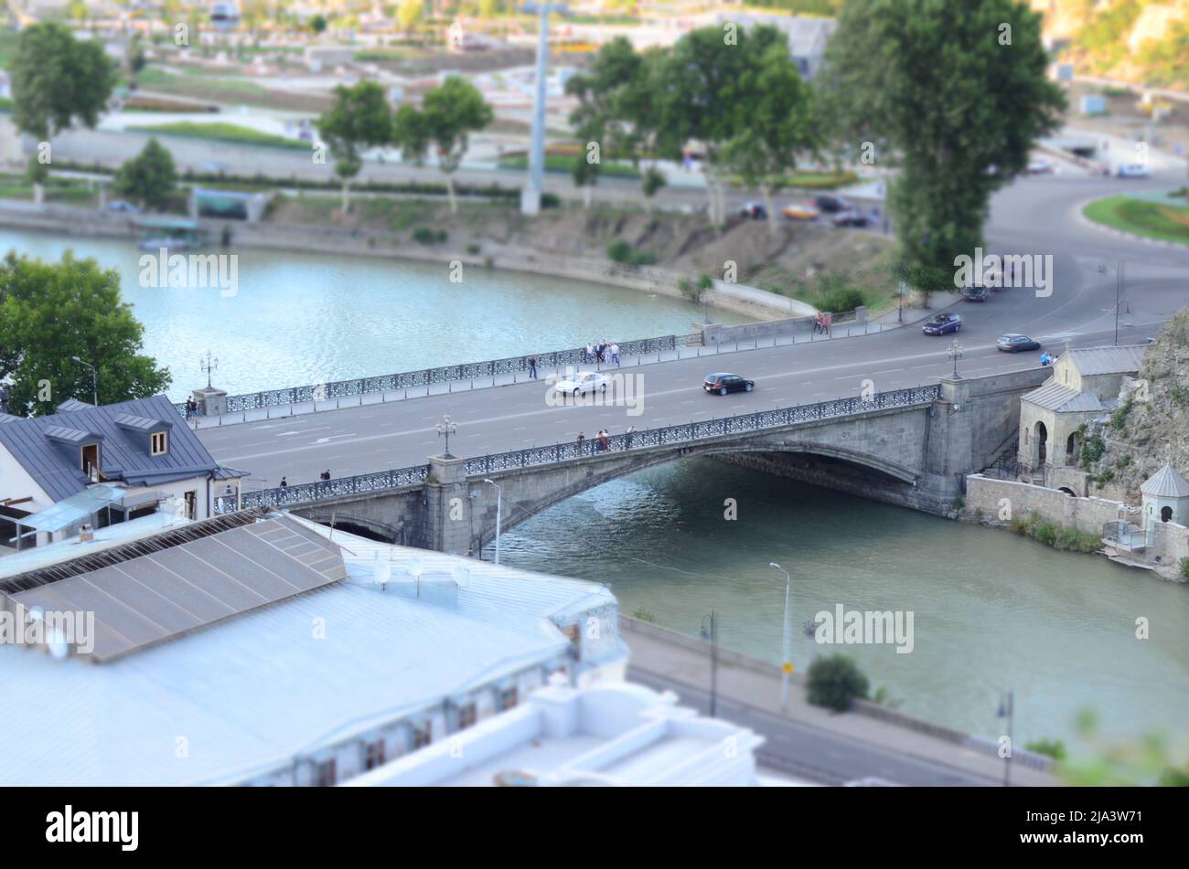 Tbilisi main bridge Stock Photo - Alamy