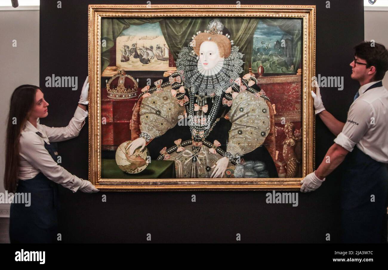 London, UK. 27th May, 2022. Showcasing of Royal Portraits & Manuscripts ...