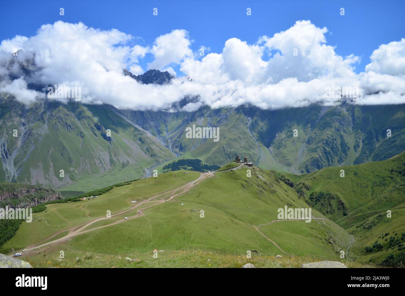 Gergeti Trinity Church Stock Photo - Alamy